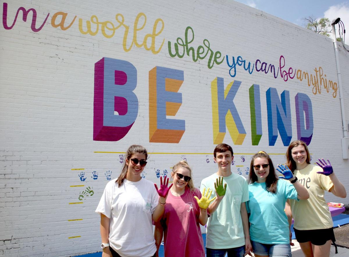 Laurel Mississippi Mural Be Kind - The Lettered Cottage
